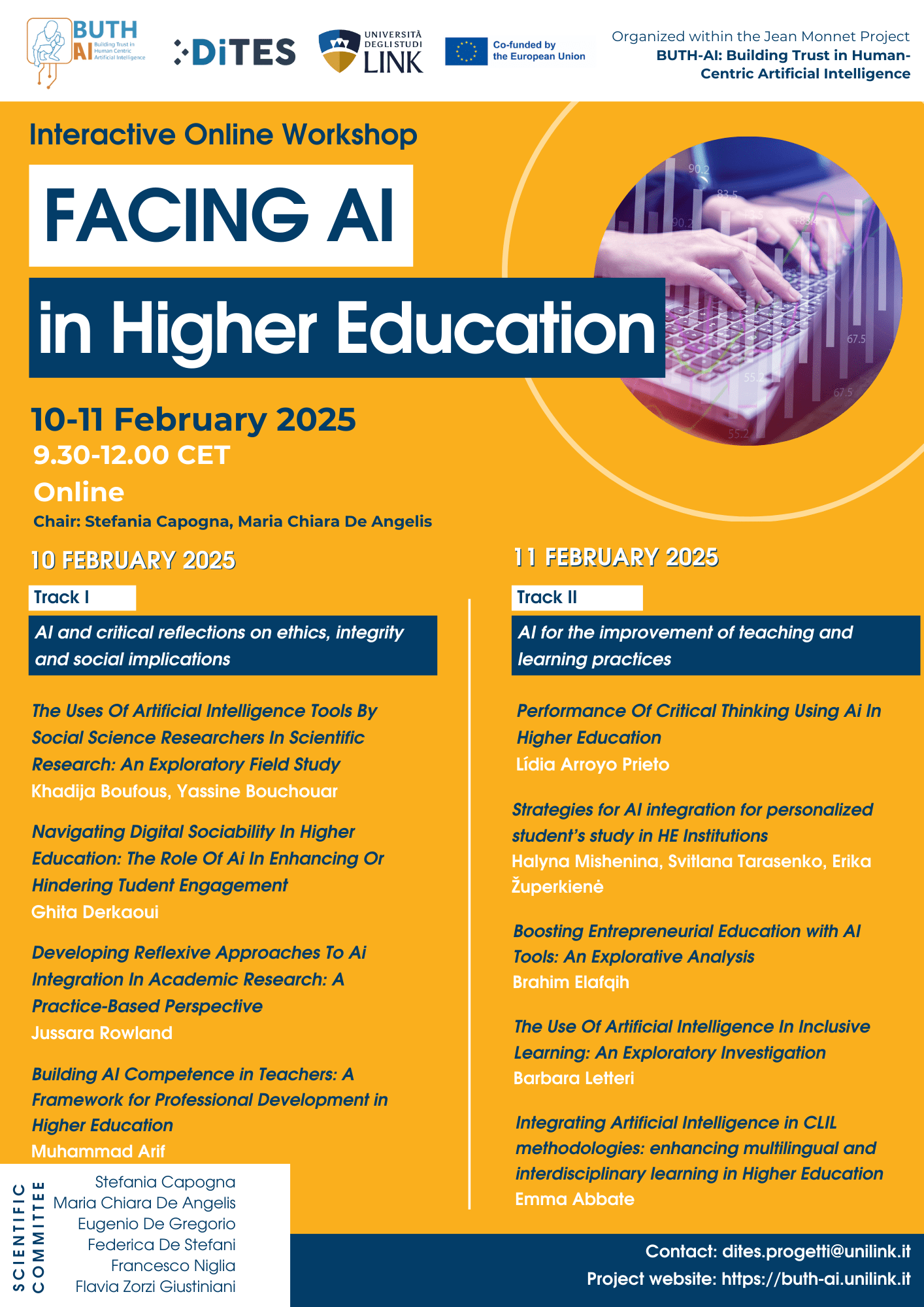 Interactive Online Workshop: Facing AI in Higher Education